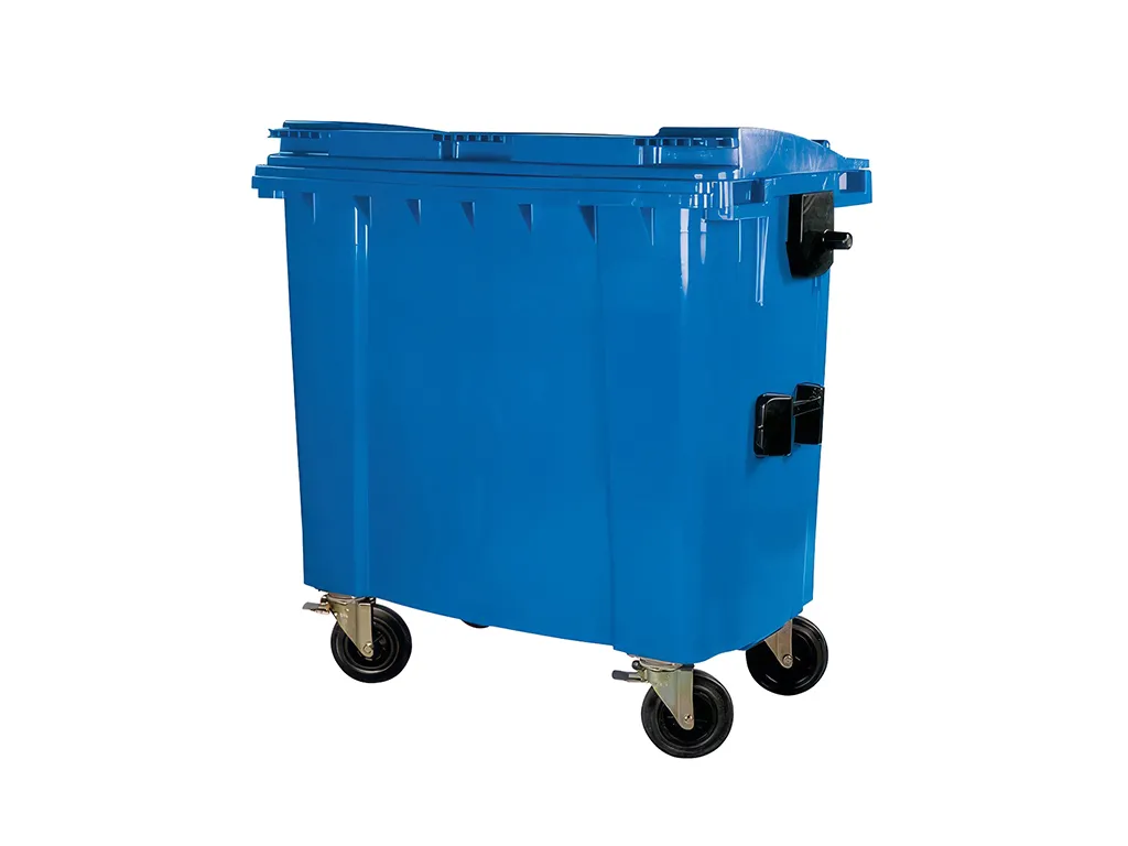 Plastic waste containers in many sizes, colors, and types - Transoplast