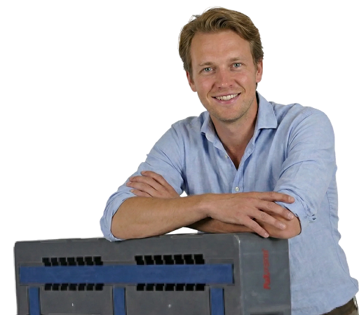 Pallet collar CC1-0 - foldable - 1200 x 800 x H 300 mm - without top ...